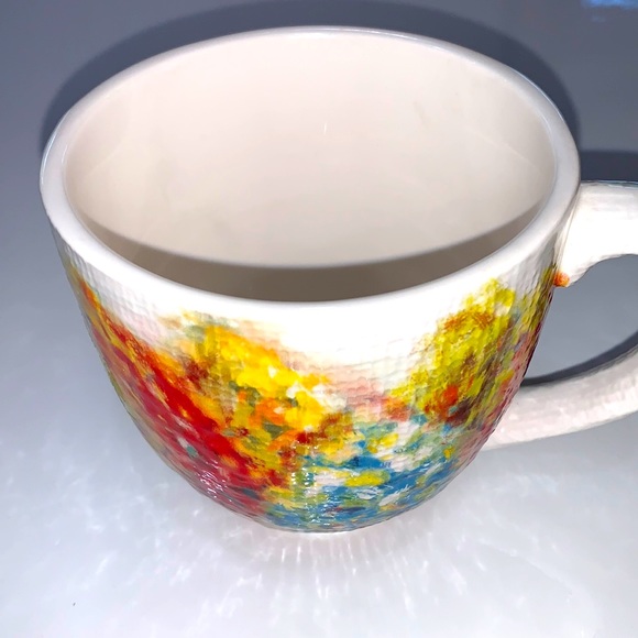 Pier 1 Dining Pier One Impressionist Autumn Trees Foliage Ironstone